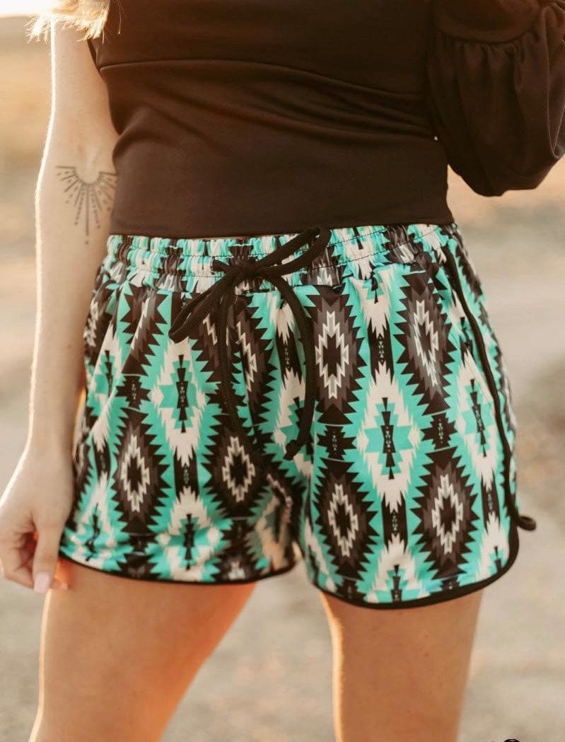 The Call Me Turquoise Aztec Short – Shop Envi Me