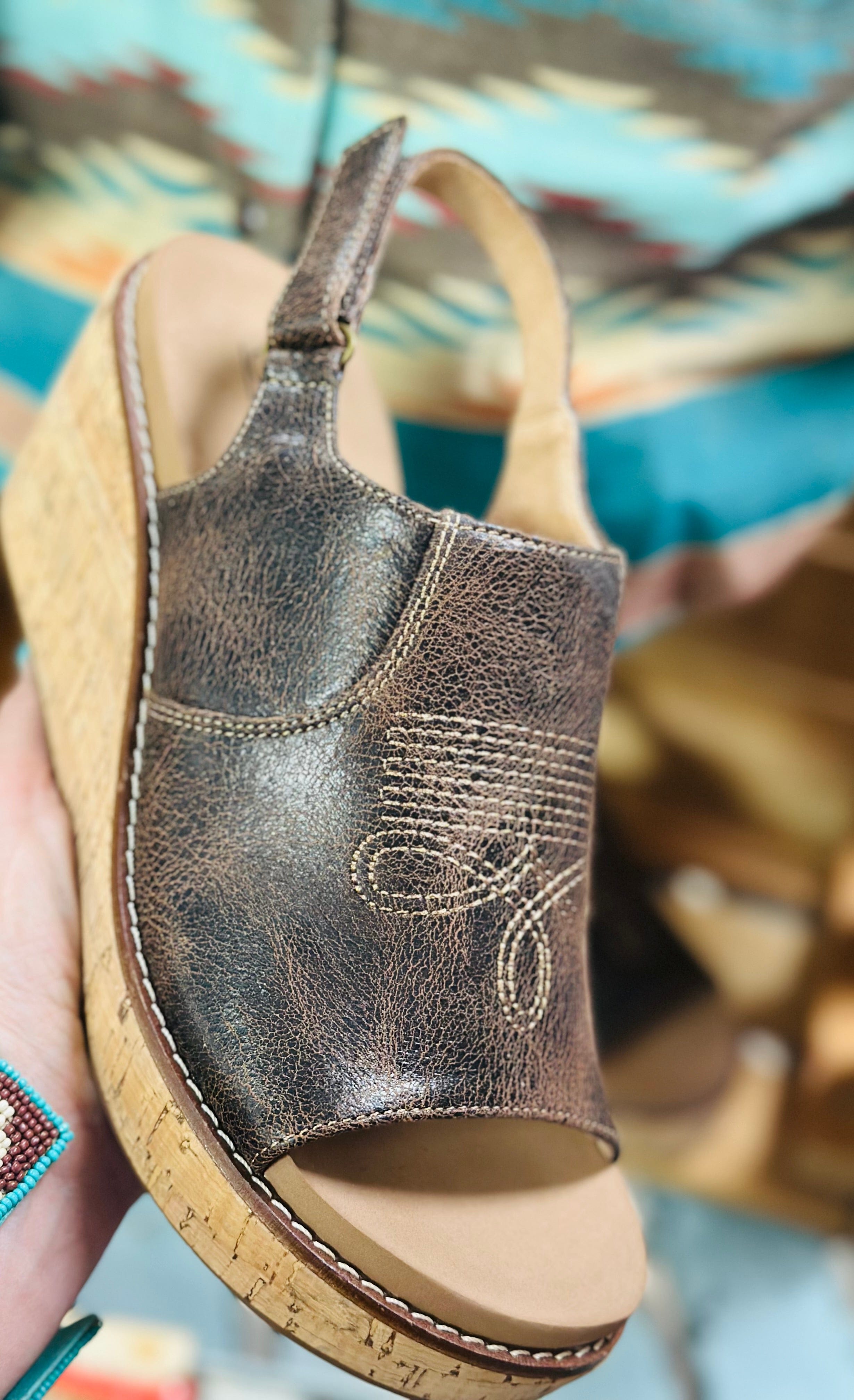 The Corky’s BootStitch 🤠 Carly Wedge Sandal – Shop Envi Me