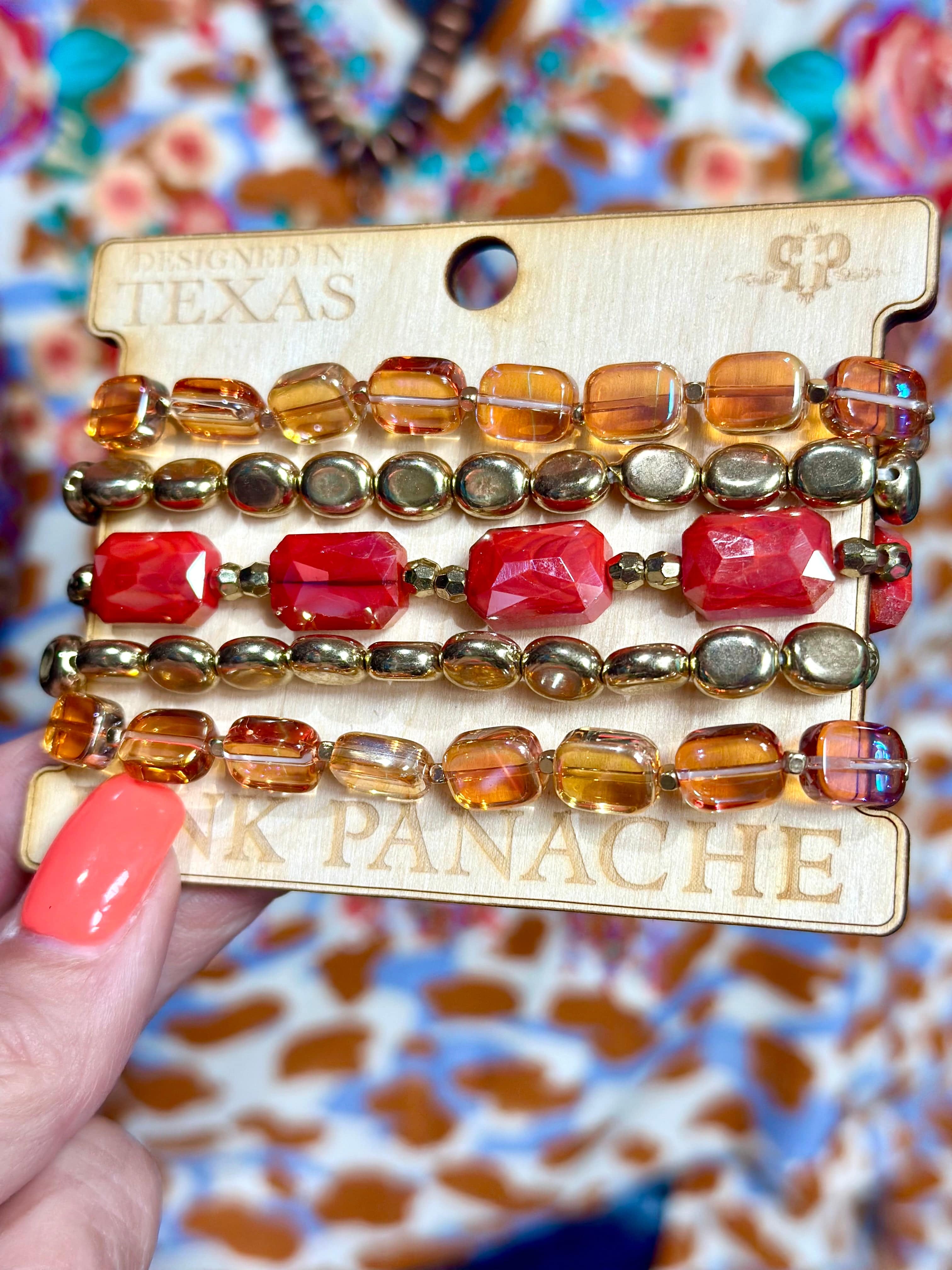 The Pink Panache Autumn Fall Stack Bracelet Set – Shop Envi Me