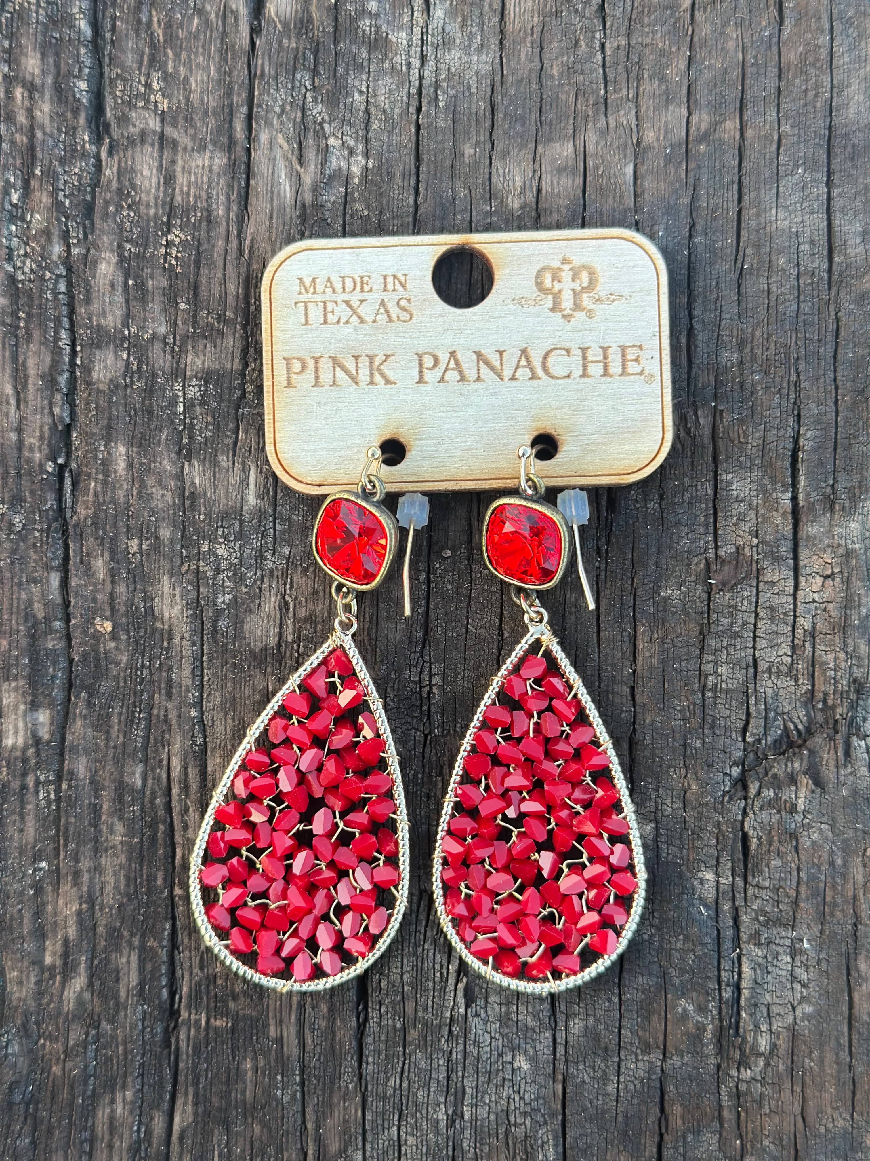 The Pink Panache Holiday Red Crystal Drop Earring – Shop Envi Me