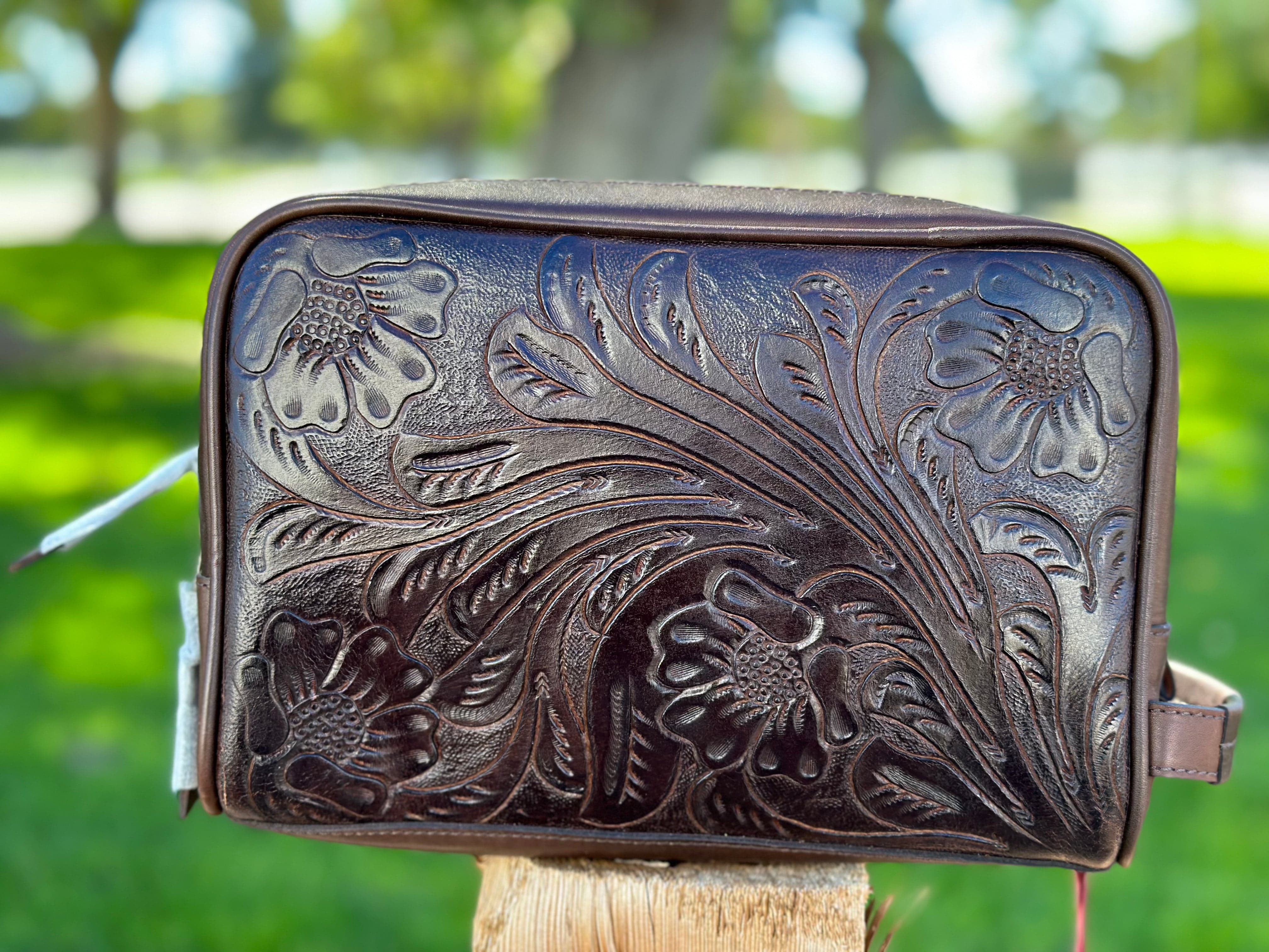 The STS Westward Ho Tooled Leather Shave Kit – Shop Envi Me