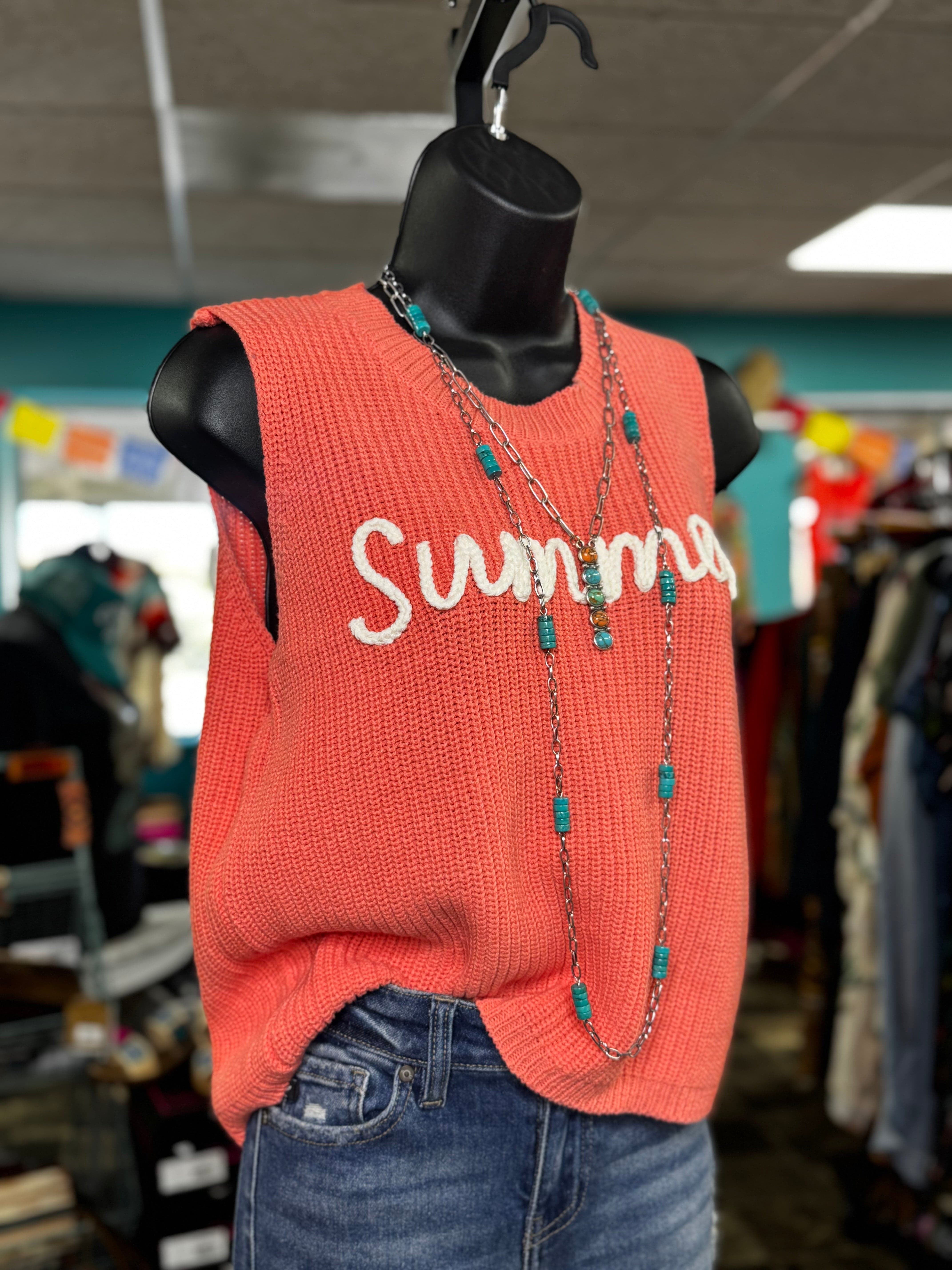 The Summer Coral Top/Vest – Shop Envi Me